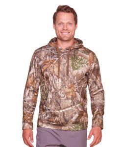 colosseum realtree men's essential camo lightweight performance pullover hoodie (rt edge, medium)