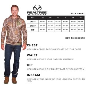 Colosseum Realtree Men's Essential Camo Lightweight Performance Pullover Hoodie (RT Edge, Medium)