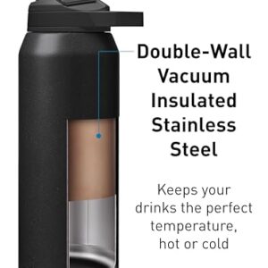 CamelBak Chute Mag 20oz Vacuum Insulated Stainless Steel Water Bottle, Black