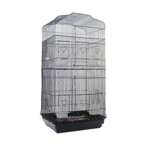 bonaweite extra large mesh bird seed catcher, bird cage stretchy guard cover, birdcage nylon shell skirt traps guards - 29.5” height