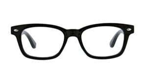 peepers by peeperspecs clark blue light blocking reading glasses, black +2.00