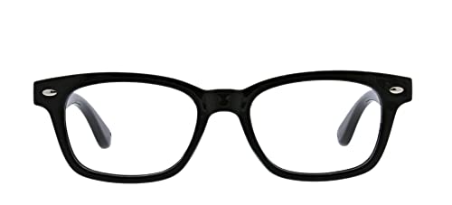 Peepers by PeeperSpecs Clark Blue Light Blocking Reading Glasses, Black +2.00