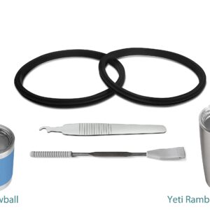 [2-Pack] Replacement Gaskets Rubber Seal Kit for Yeti Rambler Tumblers, Mugs, Magsliders, and Lids (Rambler Tumbler 20oz/Lowball)