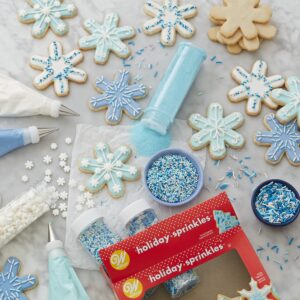 Wilton Winter Sprinkles Mega Set of 4, 16.6 oz, blue and white