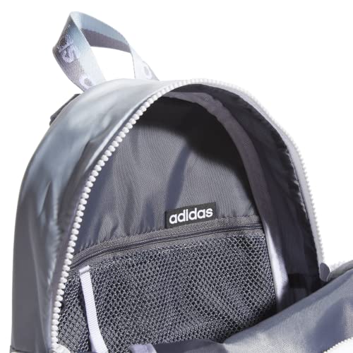 adidas Linear Mini Backpack Small Travel Bag, Sky Tint/White/Glory Grey, 10.5 inch x8.5 inch x5 inch