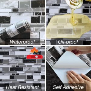 Livebor Peel and Stick Backsplash Wallpaper Kitchen Backsplash Wallpaper 11.8inch x 78.7inch Kitchen Wallpaper Peel and Stick Waterproof Countertop Contact Paper Backsplash Wallpaper for Kitchen