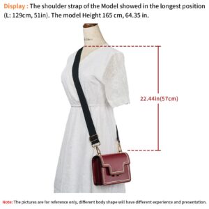 DEVPSISRWide Shoulder Strap Replacement Adjustable Belt Canvas Bag Crossbody Handbag (White)