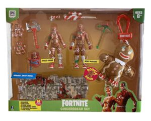 fortnite gingerbread set 2 figure-pack - merry marauder & ginger gunner