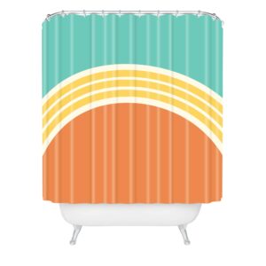 society6 urban wild studio one day ice cream shop shower curtain, 72" x 69", multi