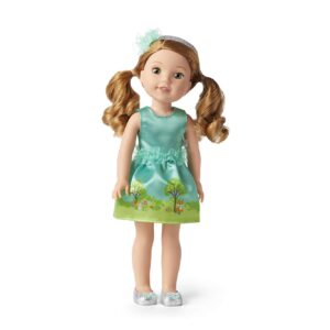 American Girl WellieWishers 14.5-inch Doll Garden Adventure Outfit with Silver Headband and Matching Shoes, For Ages 4+