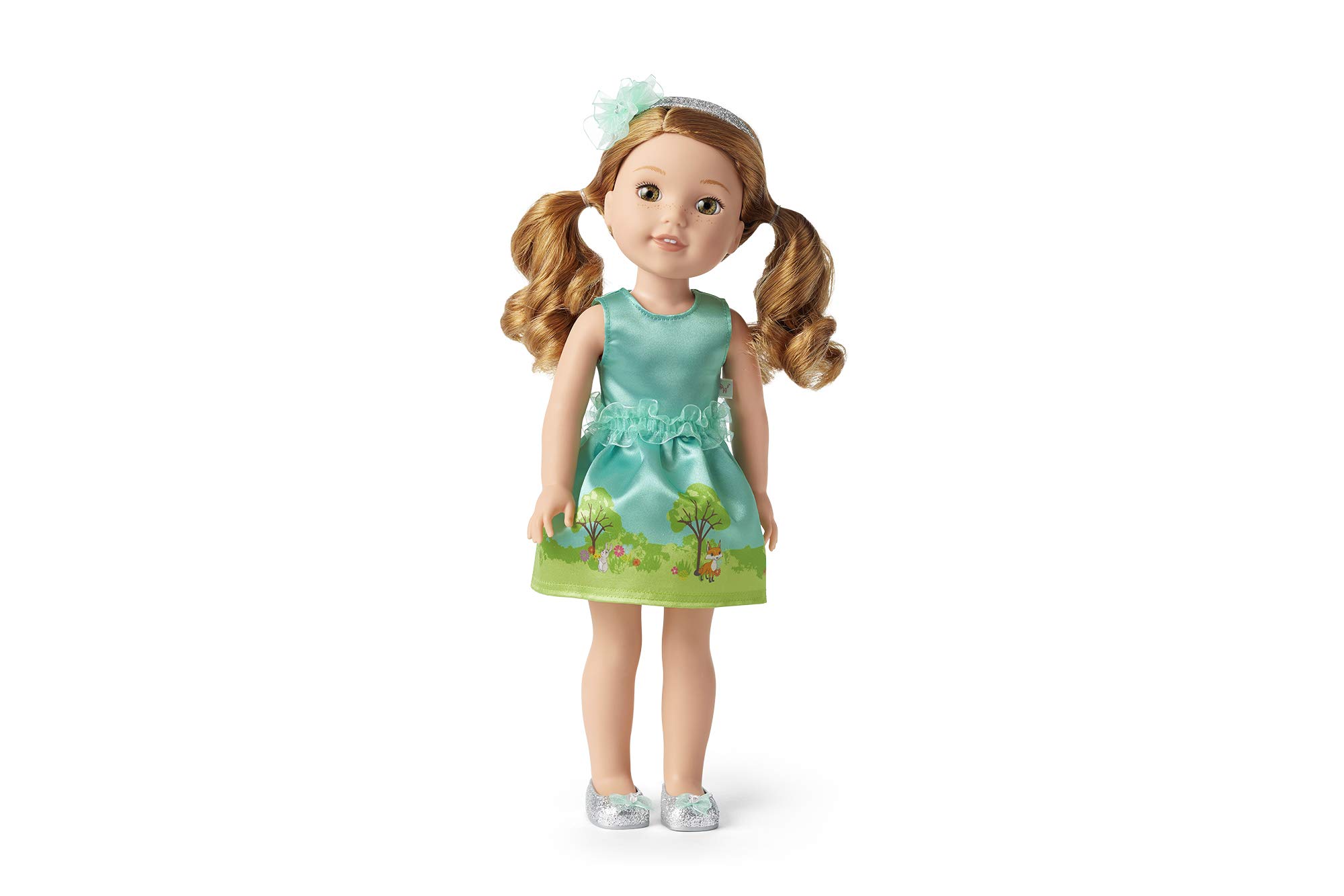 American Girl WellieWishers 14.5-inch Doll Garden Adventure Outfit with Silver Headband and Matching Shoes, For Ages 4+