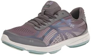 ryka womens devotion plus 3 walking shoe, grey aqua, 9 us