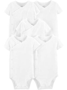 simple joys by carter's baby 5-pack short sleeve side snap bodysuit