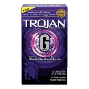 trojan g. spot premium lubricated condoms - 10 count