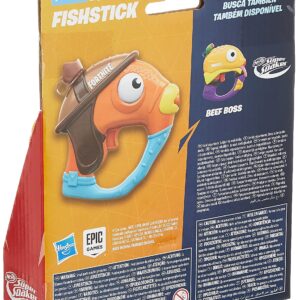 SUPERSOAKER Nerf Fortnite Fishstick Water Blaster - Fortnite Fishstick Character Design - Easy-to-Carry Micro Size - for Kids, Youth, Adults