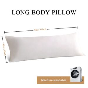 Cosybay Soft Large Body Pillow Insert – Long Sleeping Breathable Bed Pillow – Full Body Pillow Insert -20×54 Inch