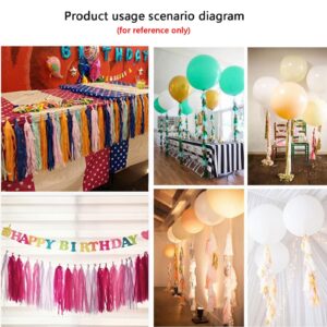 We Moment Tissue Paper Tassels Party Tassel Garland Banner for Party Decorations, DIY Kits,Pink,White,Peach,Rose glod,40 PCS