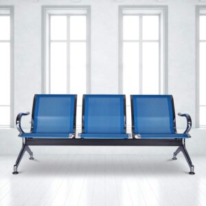 kinbor reception bench seating airport chairs waiting area bench seating with arms for office, bank, hospital, school, barbershop