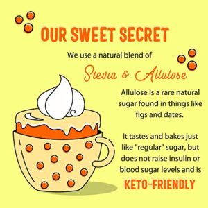 SWEET LOGIC Keto Baking Mix | Delicious Keto Baked Goods With Just 1-2G Net Carbs Per Serving | Gluten Free, Naturally Sweetened Low Carb, Diabetic Friendly | (Carrot Cake)