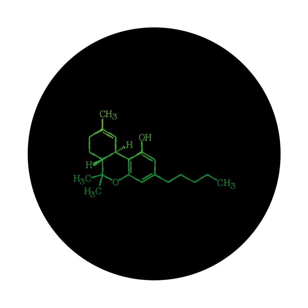 THC Cannabis Marijuana Medicine Chemical Formula PopSockets Standard PopGrip