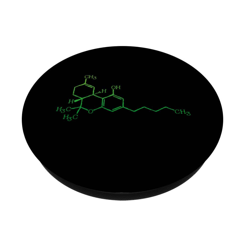 THC Cannabis Marijuana Medicine Chemical Formula PopSockets Standard PopGrip