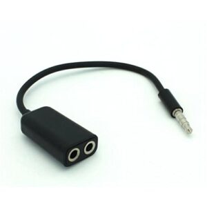 headphones splitter 3.5mm earphone adapter dual headset port audio jack adaptor compatible with lg prime 2