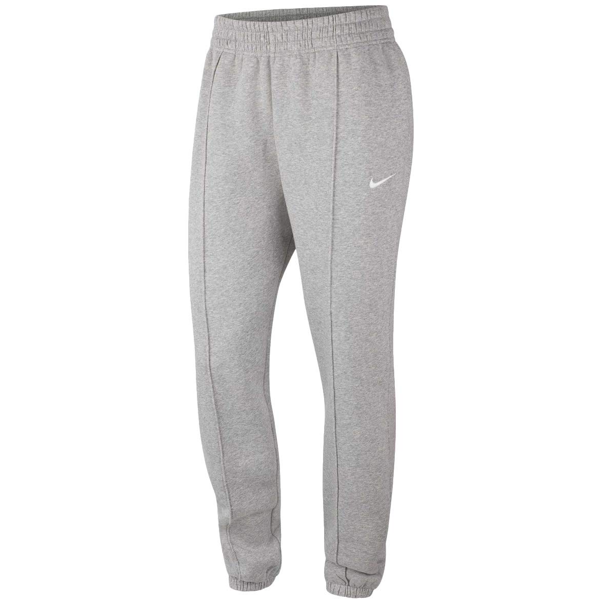 Nike Women's NSW Sportswear Essential Fleece Pants, Dk Grey Heather/White, X-Large