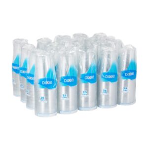 Dixie 16 oz. PETE Plastic Cold Cups by GP PRO (Georgia-Pacific), Clear, CPET16DX, 500 Cups (25 Cups Per Sleeve, 20 Sleeves Per Case)