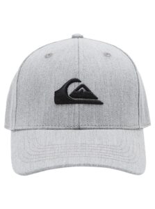 quiksilver men's decades hat, light grey heather, 1sz