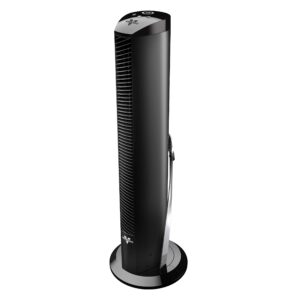 vornado oscr32 32" oscillating air circulator tower fan with remote control, timer, standalone, black