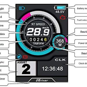 NBPOWER Programmable TFT Color Display Ebike 72v 5kw Rear Wheel Electric Bicycle Motor Kit 72V 5000W Electric Bike Conversion Kit (24inch)