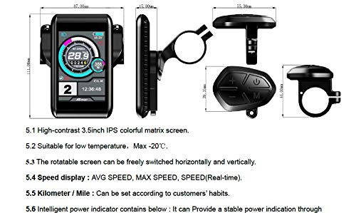 NBPOWER Programmable TFT Color Display Ebike 72v 5kw Rear Wheel Electric Bicycle Motor Kit 72V 5000W Electric Bike Conversion Kit (24inch)