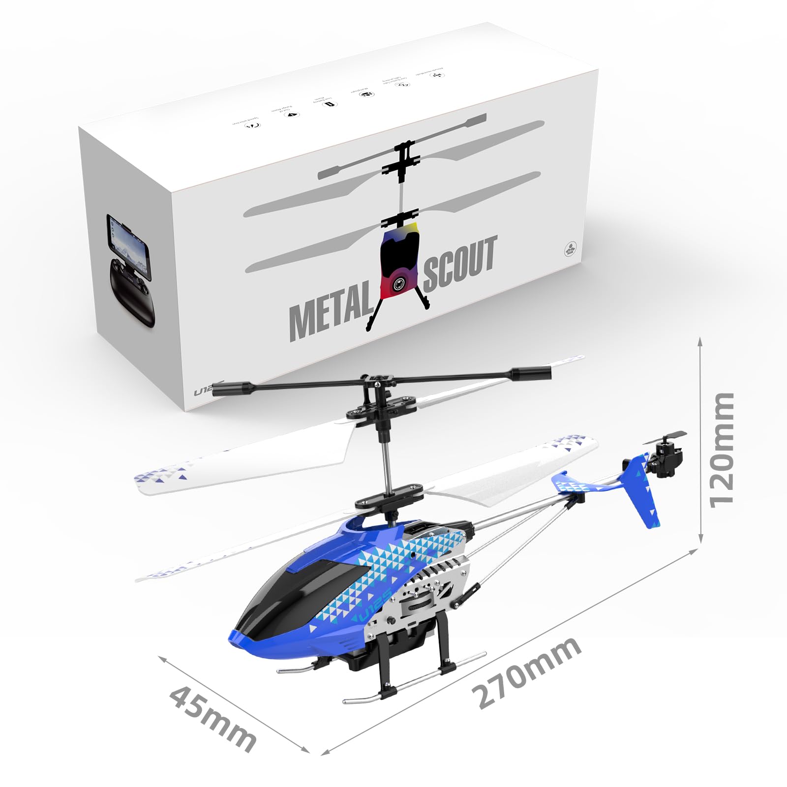 Cheerwing U12S Mini RC Helicopter with Camera Remote Control Helicopter for Kids and Adults