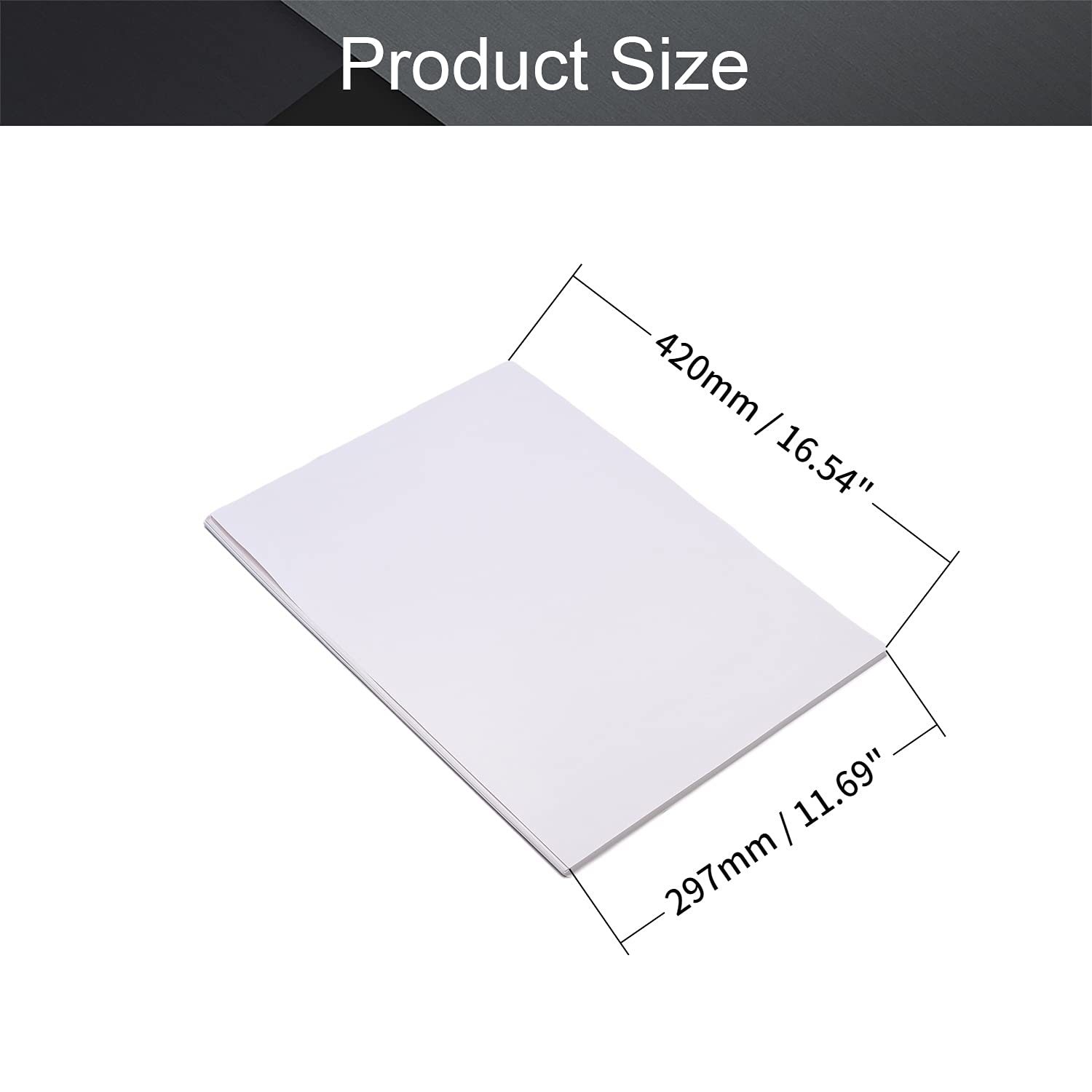 Othmro A3 Light-Color T-Shirts Heat Transfer Paper, 20sheets 420mm Length 297mm Width Thickened Paper Heat Transfer Paper Washable for Canvas Textile Cotton T-Shirt