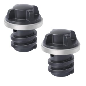 poweka 2-pack replacement drain plugs for yeti coolers, roadie, tundra, and tank ice buckets, leak-proof, durable, easy to use