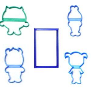 INSPIRED BY MONSTERS INC CARTOON MOVIE THEME CHARACTERS SET OF 5 COOKIE CUTTERS MADE IN USA PR1411