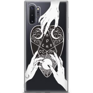 Mertak Case Compatible with Samsung Galaxy A73 A72 5G A71 A70 A53 A52 A32 A50 A21s Witchcraft Flexible Horror TPU Design Slim Occult Protective Lightweight Silicone Cover Ouija Board Oracle Hands