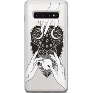 Mertak Case Compatible with Samsung Galaxy A73 A72 5G A71 A70 A53 A52 A32 A50 A21s Witchcraft Flexible Horror TPU Design Slim Occult Protective Lightweight Silicone Cover Ouija Board Oracle Hands