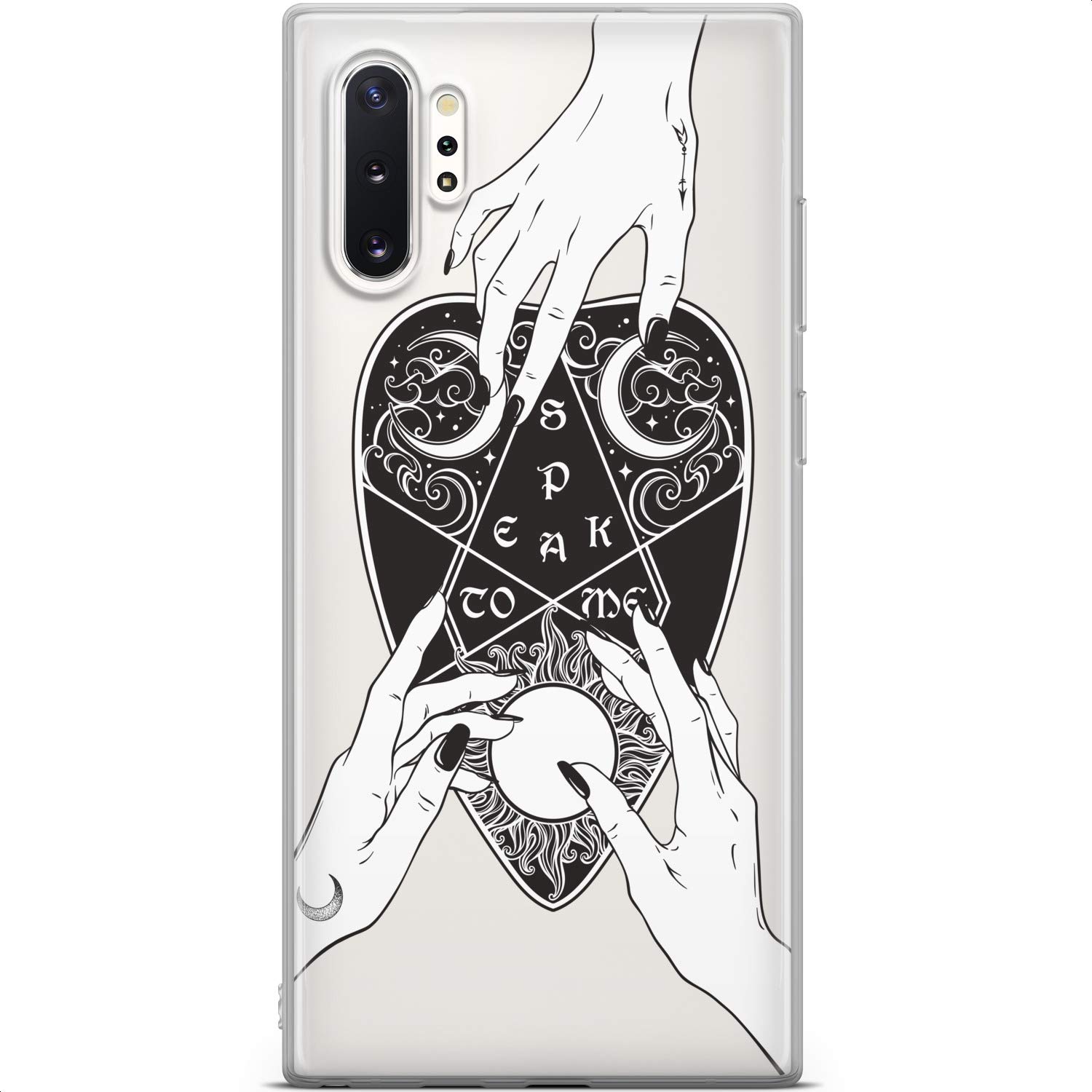 Mertak Case Compatible with Samsung Galaxy A73 A72 5G A71 A70 A53 A52 A32 A50 A21s Witchcraft Flexible Horror TPU Design Slim Occult Protective Lightweight Silicone Cover Ouija Board Oracle Hands