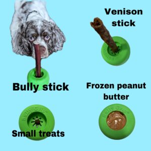 Bully Stick Holder for Dogs - Small Size - Interactive Dog Toy, Dog Treat Holder, Slow Feeder, Treat Dispenser, Chew Toy and Dog Safety Device