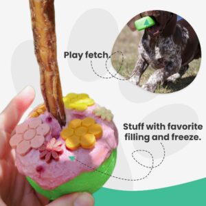 Bully Stick Holder for Dogs - Small Size - Interactive Dog Toy, Dog Treat Holder, Slow Feeder, Treat Dispenser, Chew Toy and Dog Safety Device