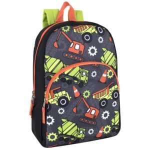 trail maker kids character backpacks for boys & girls (15”) with adjustable, padded back straps