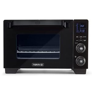 calphalon performance cool touch toaster oven with turbo convection, large (2106488), black/silver