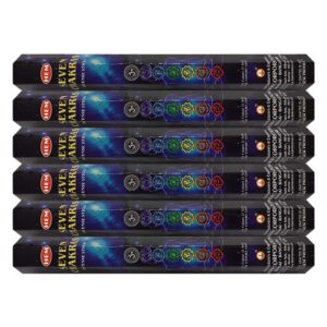 Hem 7 Chakra Incense Sticks Agarbatti Masala Quality Incense Hand Rolled in India for Healing Meditation Yoga Relaxation Prayer Peace (6)