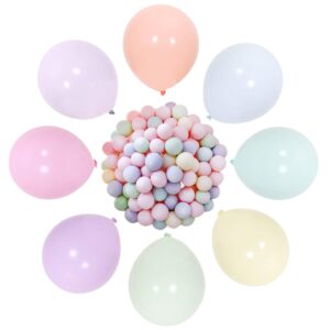 5 inch mini pastel balloons 200pieces assorted macaron rainbow party balloons for wedding birthday baby shower aibushishou