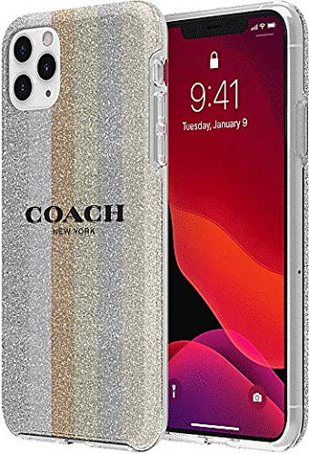 Coach Protective Case for iPhone 11- Glitter Americana Neutral Silver Glitter/Multi