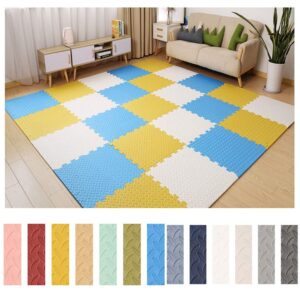 ALGFree Foam Puzzle Mat Interlocking Floors Tiles Splice Bedroom Child Crawling Mat Jigsaw Puzzle Climbing Mat Sponge Floor Mats Thicken, Customizable Colors