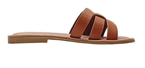 The Drop Women's Monika Sandal, Mocha, 5 B US