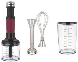 kitchenaid rkhb2561by 5-speed hand blender boysenberry (renewed)