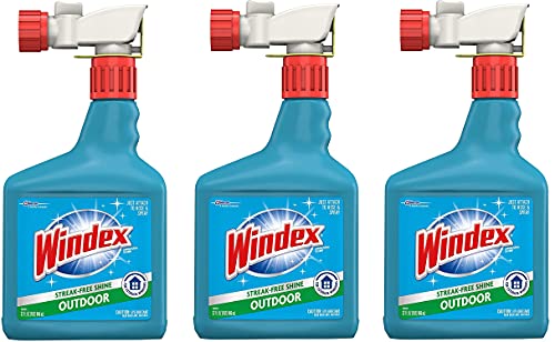 Windex mnh Outdoor Glass & Patio Cleaner, 3 Pack of 32 oz